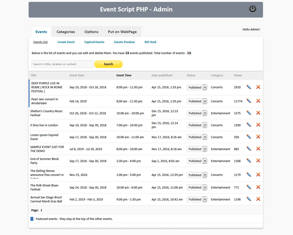 Event Script PHP Simple Script PHP For 120 CodeClerks